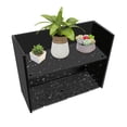 ToppiJoy Black Rectangular Planter with Removable Insert Shelf 30*12 ...