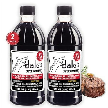 Dale's Mild Spicy Steak Seasoning, 16 fl. oz. Liquid Marinade Bottle ...