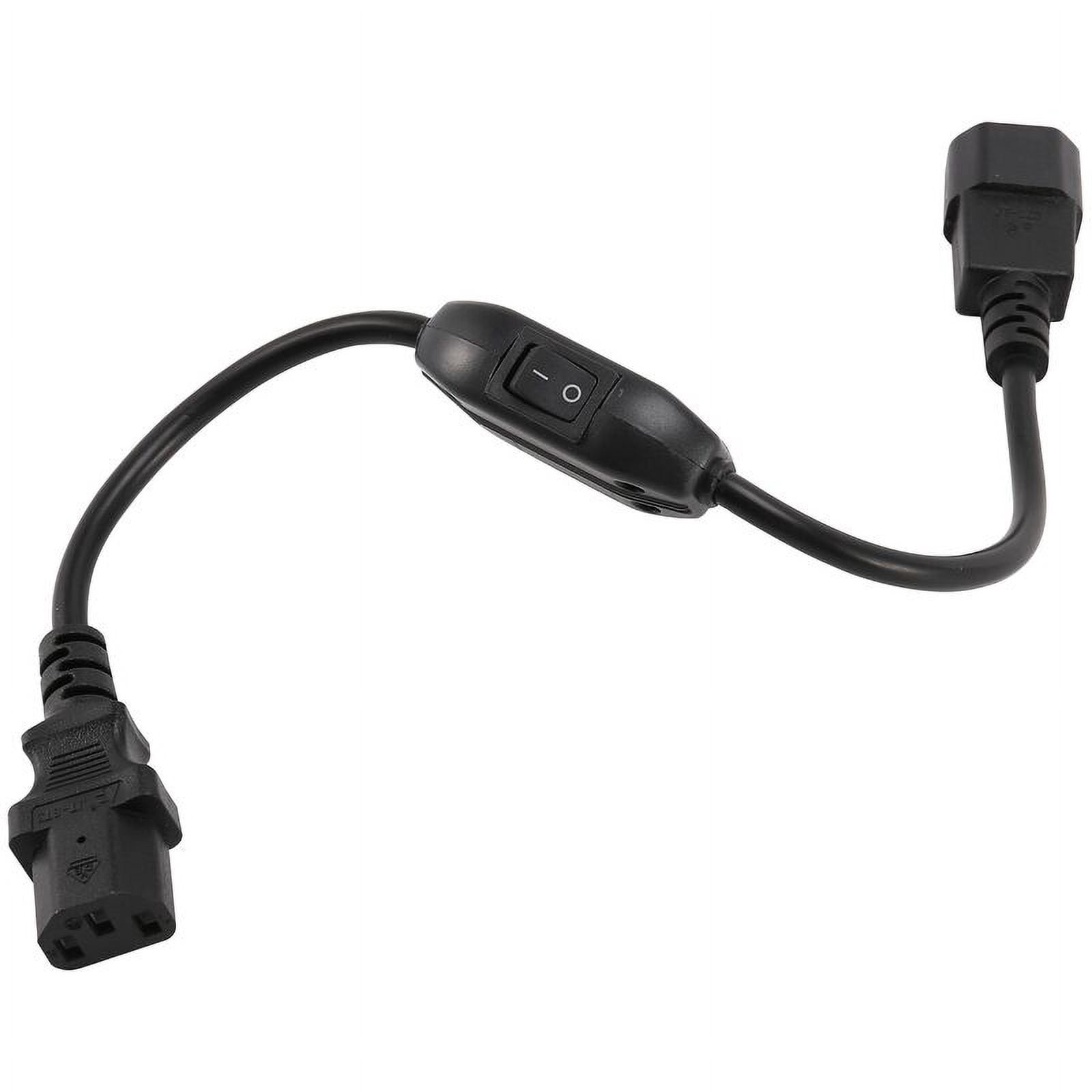 Cable de alimentación PDU especial NQ IEC 320 C14 a C13 con interruptor 30 cm Negro | Bodega ...