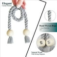 6 Pack Magnetic Curtain Tiebacks Cotton Hand Woven Tie Back Decorative ...