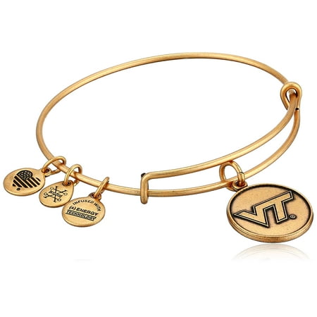 Alex and Ani Virginia Tech Logo Expandable Rafaelian Gold Bangle ...