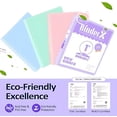 4 Pack Extra Durable 3 Ring Binders 1 Inch, 1” Three Ring Binder, Eco ...