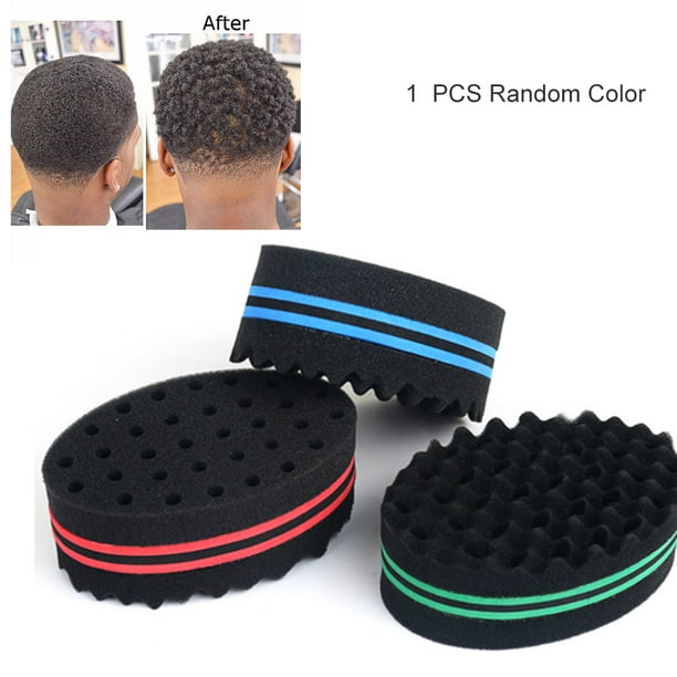 Twist Hair Sponge Hair Curl Sponge Brush Twist Hair Sponge Oval Double ...