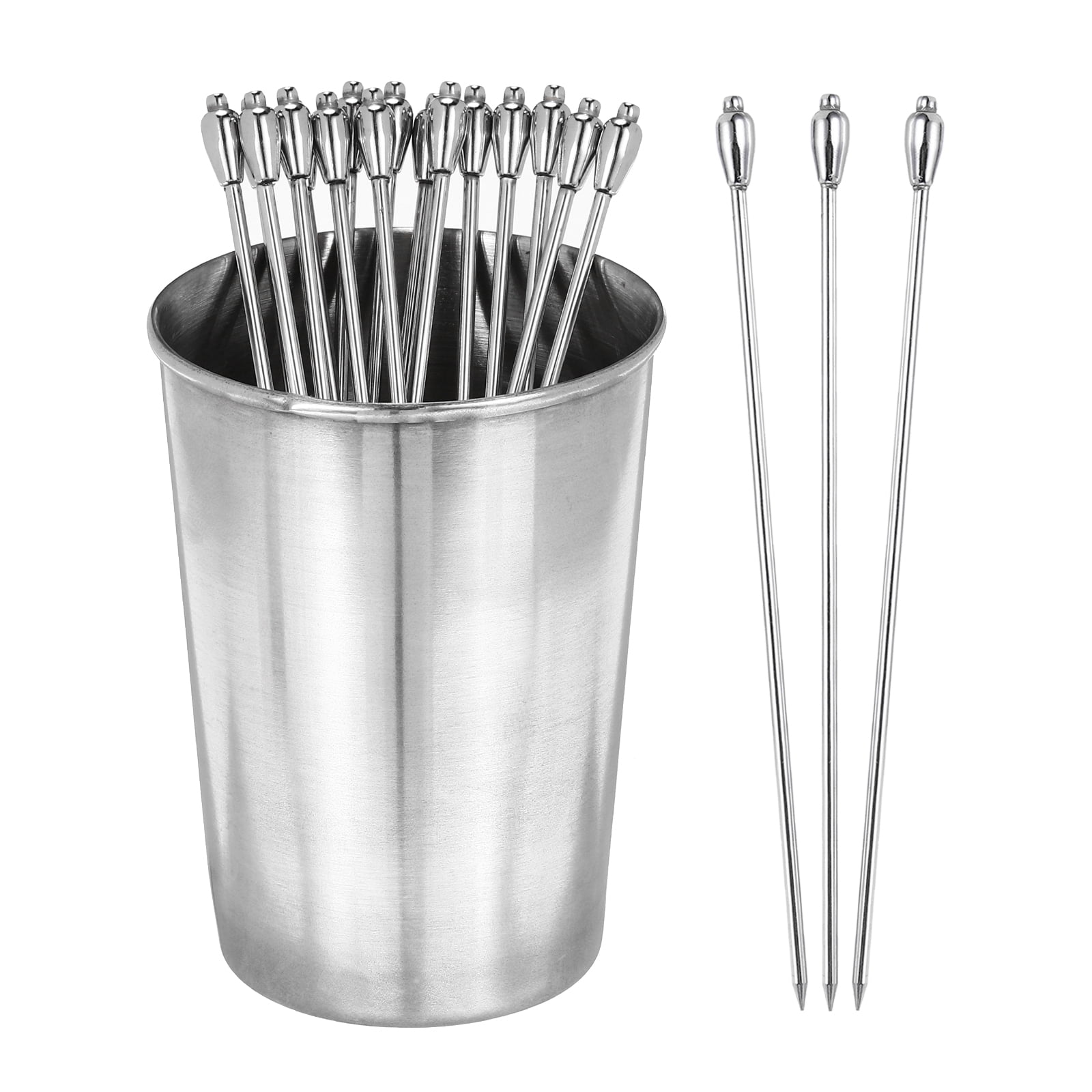 Click here for Uxcell Stainless Steel Cocktail Picks With Storage... prices