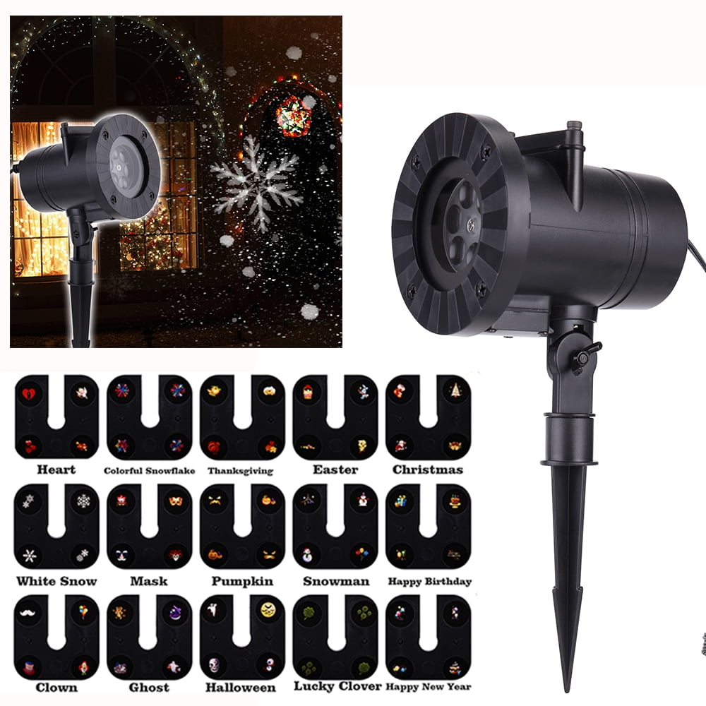 Holiday Projection Lights Decoration 15 Switchable Patterns Projector ...