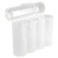 Twenty Five (25) EBC Battery AA AAA Clear Plastic Battery Storage Case ...