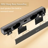 SYLVOX All-in-One Soundbar, 30-Watt 2.0 Channel 4 EQ settings Sound Bar ...