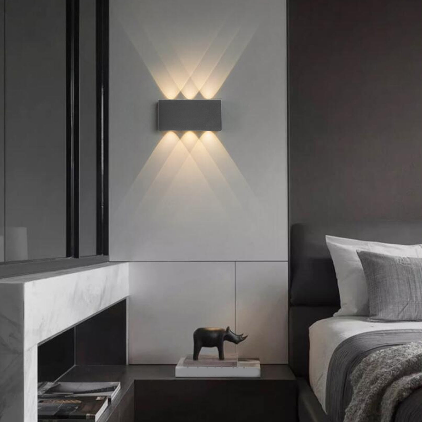 Click here for Estink Battery Operated Modern Wall Sconce Usb Rec... prices