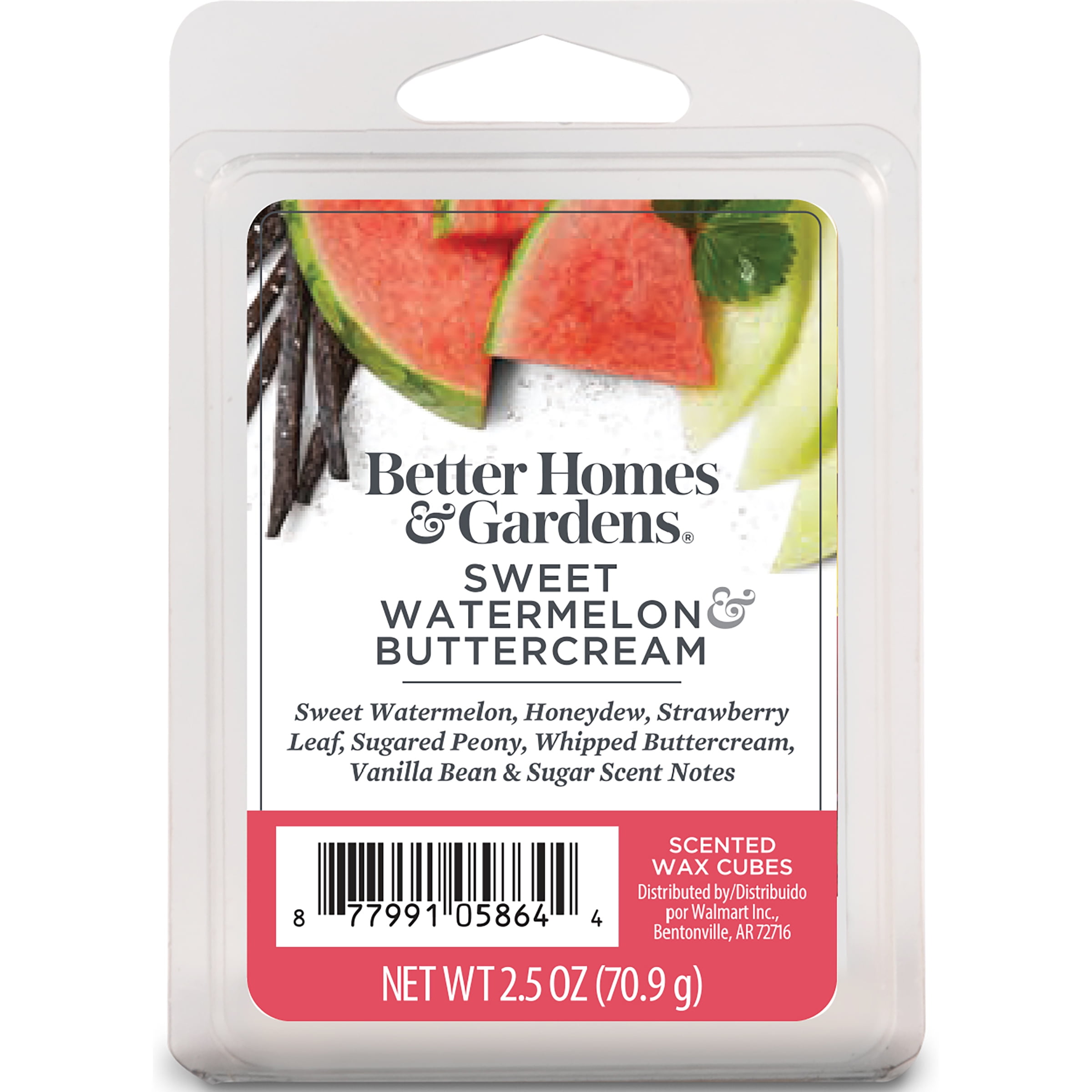 Sweet Watermelon Buttercream Scented Wax Melts, Better Homes & Gardens ...