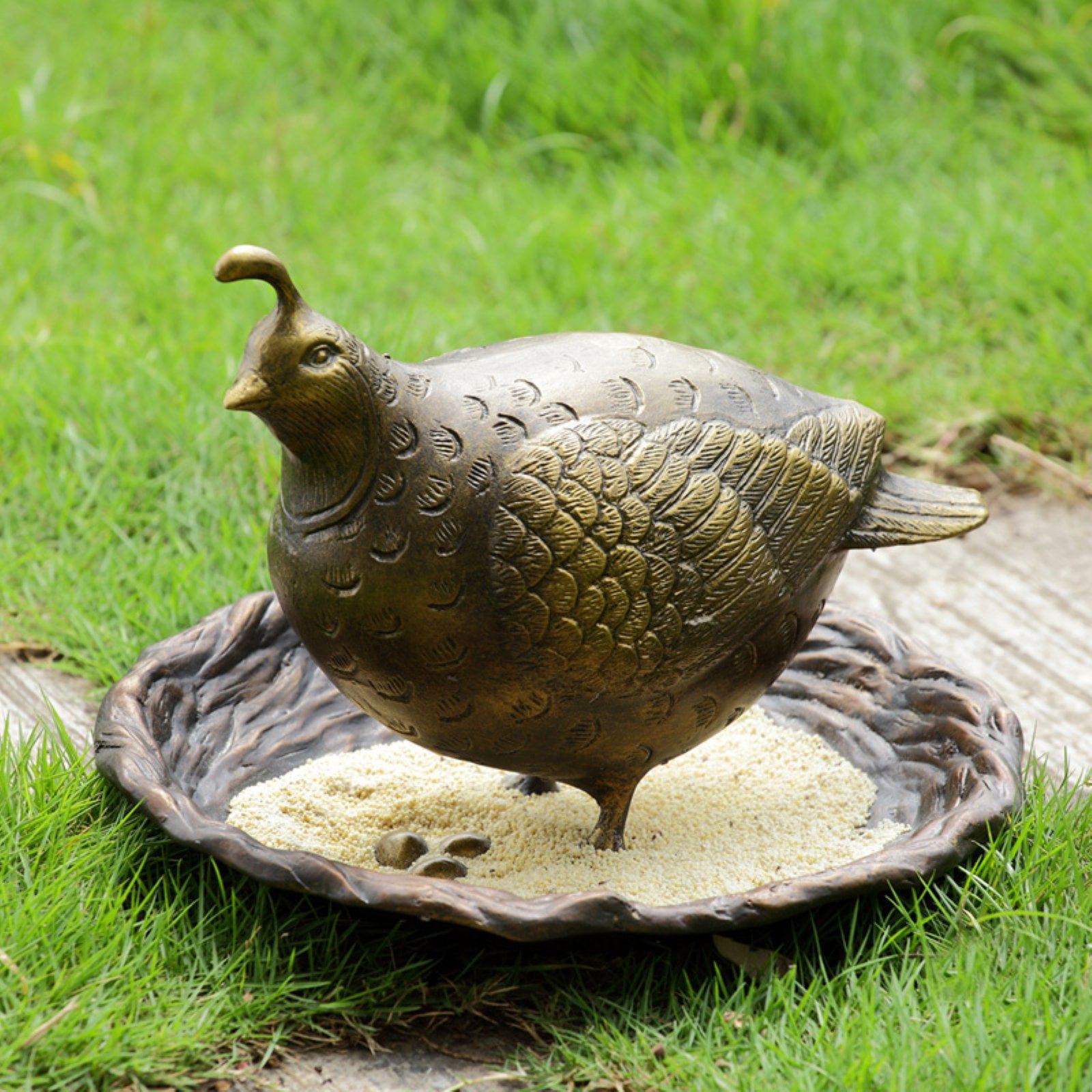 San Pacific International Nesting Quail Garden Statue - Walmart.com