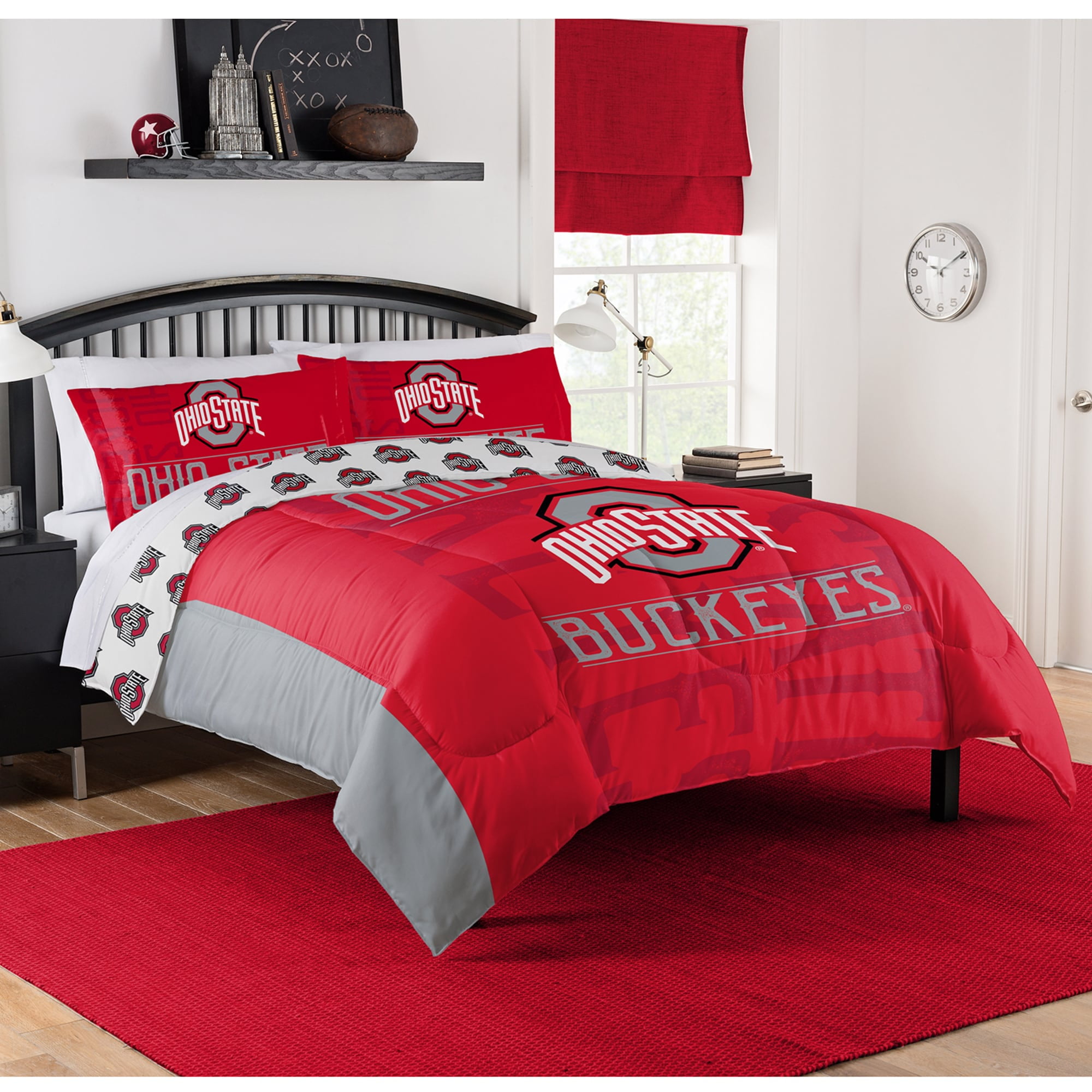NCAA Ohio State Buckeyes Comforter Set, Full / Queen, Affiliation ...