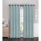 Faux Suede Room Darkening 108 x 96 in. Grommet Curtain Panel Pair ...