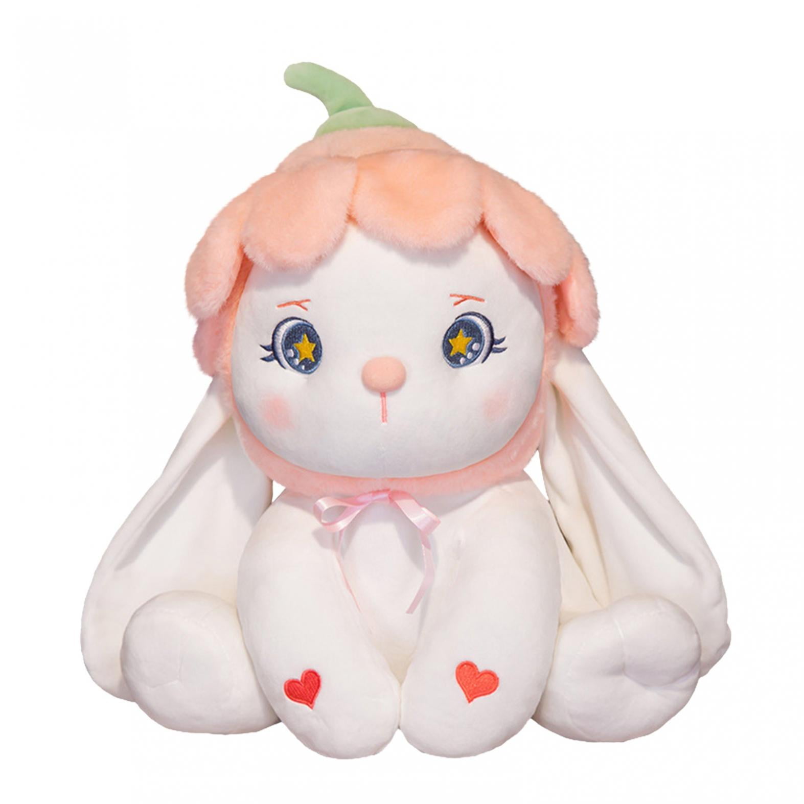 QISIWOLE Plush Toy Flower Rabbit Princess Cute Little White Rabbit Doll ...