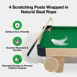 VETRESKA Cat Pool Table Toy with Wand, Sisal Rope Scratching Post ...