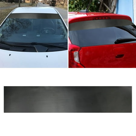 Matt Black Sun Strip Universal Car Van Windscreen Sunstrip 130 X 20Cm ...
