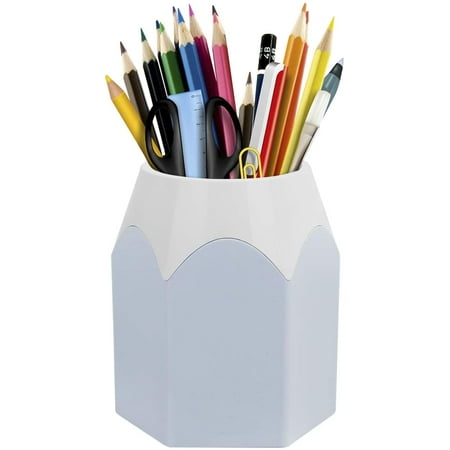 Pen Holder Desk Organizer Made Of Plastic, Pink (Light Blue) | Walmart ...