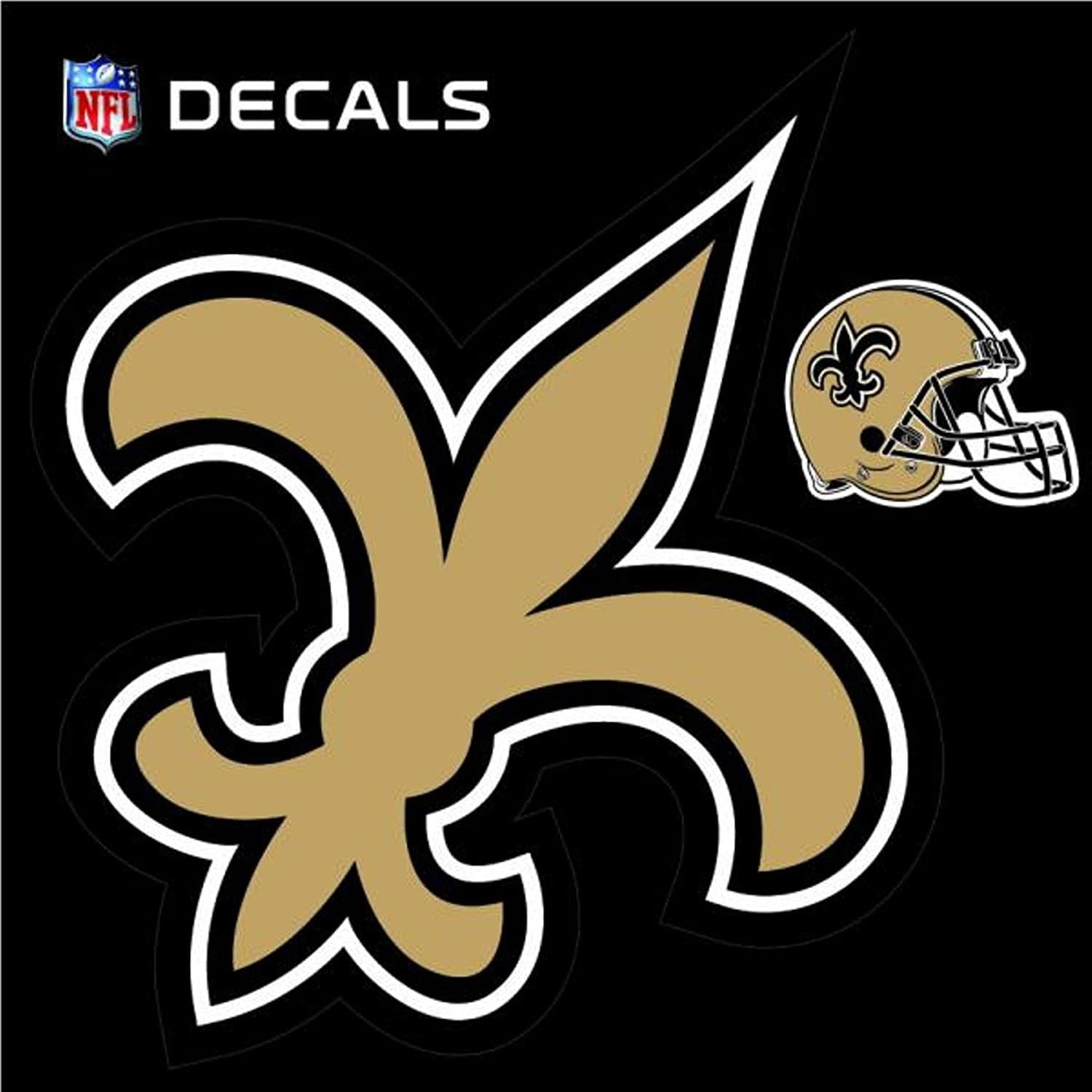 Saints 8" Logo Decal with Bonus Decal Vinyl Reusable Auto Football ...