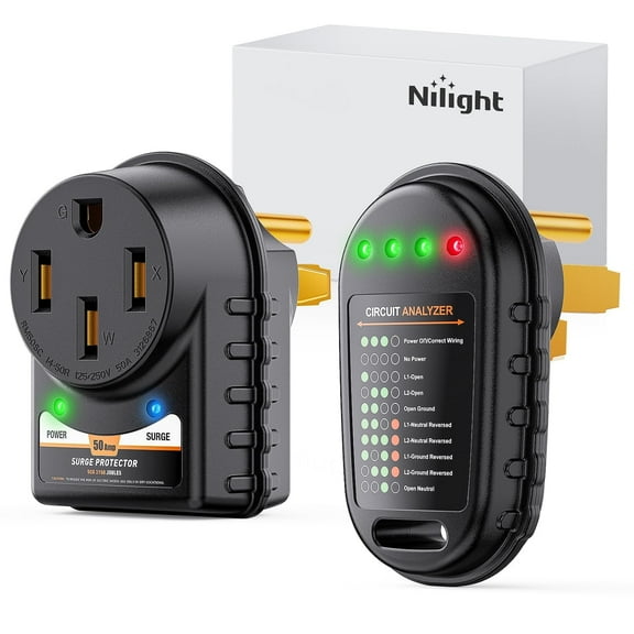Parallax U075CTL010 80A 120/240V Outdoor RV Power Outlet with 20A-1 ...