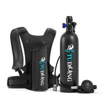 TUDIVING 1.9L Mini Scuba Tank Up to 30-45 Min Dive Time, Portable ...