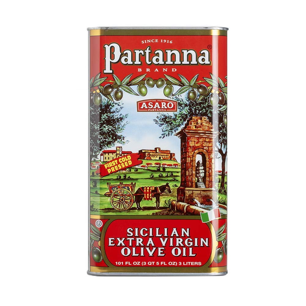 Partanna Extra Virgin Olive Oil, 101-Ounce Tin - Walmart.com Partanna Extra Virgin Olive Oil, 101-Ounce Tin - Walmart.com