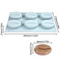 BMYJ 6-Hole Almond and Coffee Shaped Baking Pan, Food Grade Silicone ...
