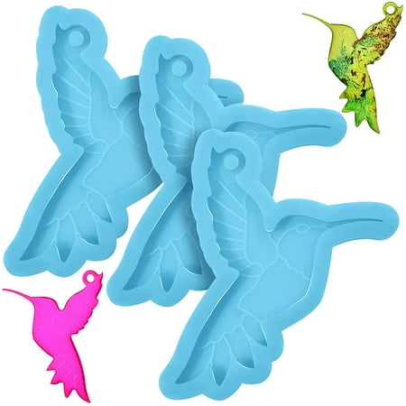 3 Pieces Resin Molds Hummingbird Silicone Molds Hummingbird Epoxy ...