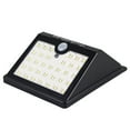 2 Pack Waterproof 33 LED Solar Powered PIR Motion Sensor Wall Light with 3 Intelligient Modes ...