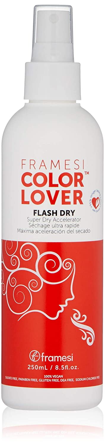 Framesi Color Lover Flash Dry Spray, 8.5 fl oz, Heat Protectant Spray ...