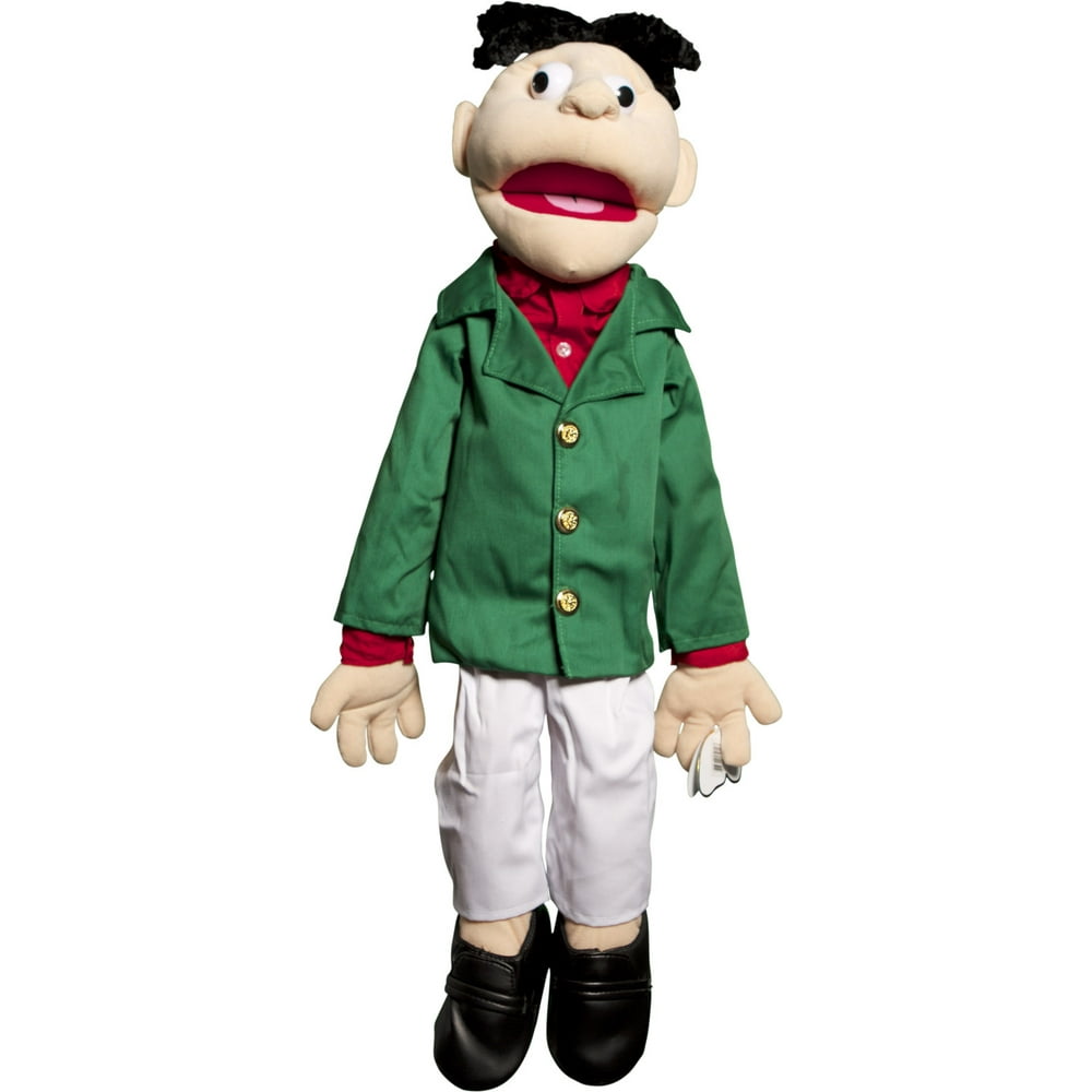 Sunny Toys GS2501 28 In. Boy In Green Jacket, Sculpted Face Puppet ...