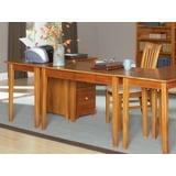 Shaker Writing Desk in Walnut or Caramel - Walmart.com