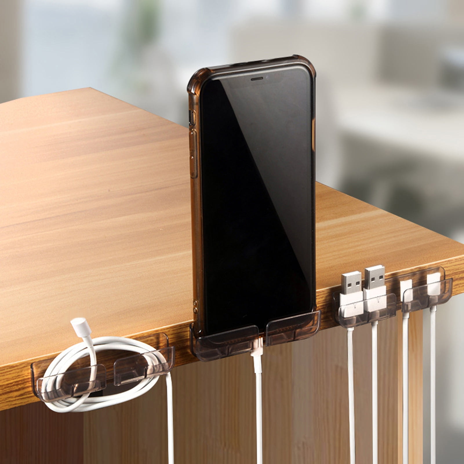 3Pcs Wire Managers Sturdy Compatible Plastic Cable Phone Holders ...