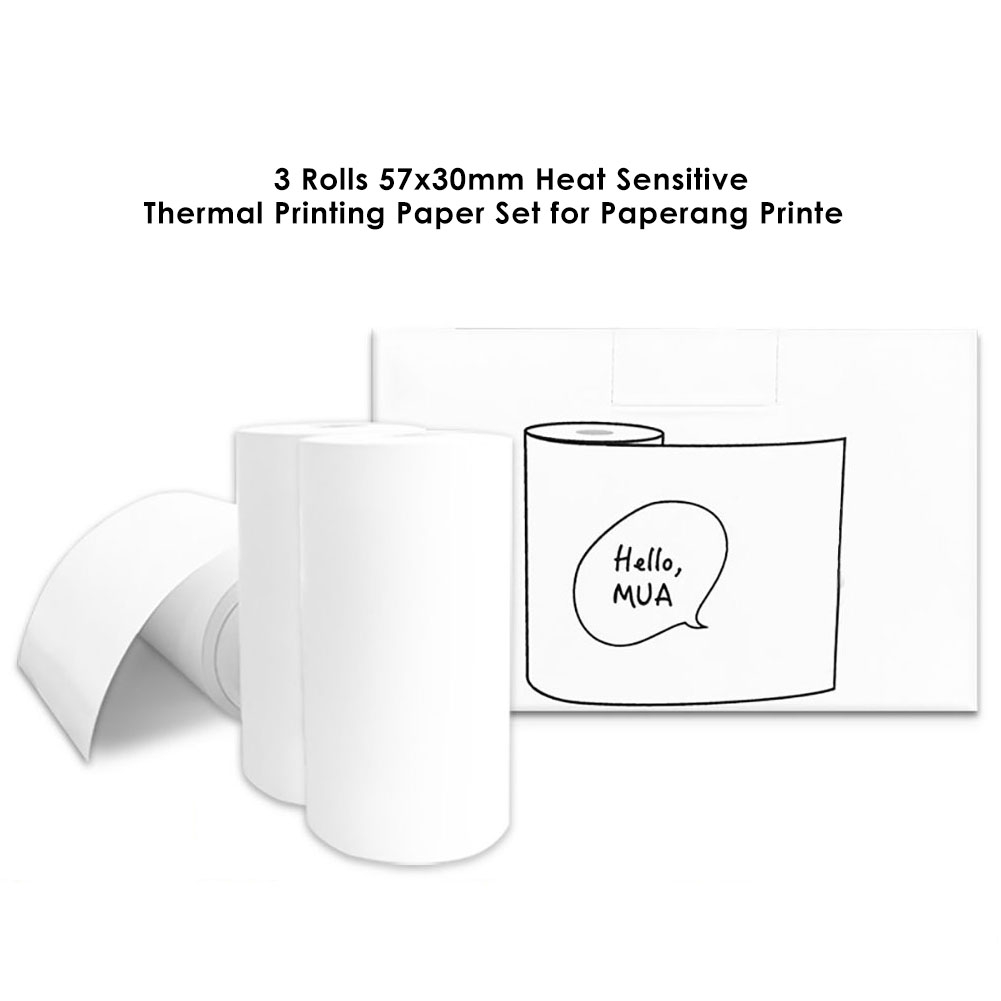 3 Rolls 57x30mm Heat Sensitive Thermal Printing Paper Set For Paperang 3 Rolls 57x30mm Heat Sensitive Thermal Printing Paper Set For Paperang