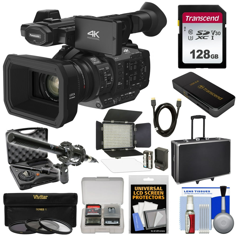 Panasonic HC-X1 4K Ultra HD Video Camera Camcorder with 128GB Card ...