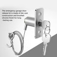 Garage Door Emergencies Disconnect Stainless Steel Lock with 100cm ...