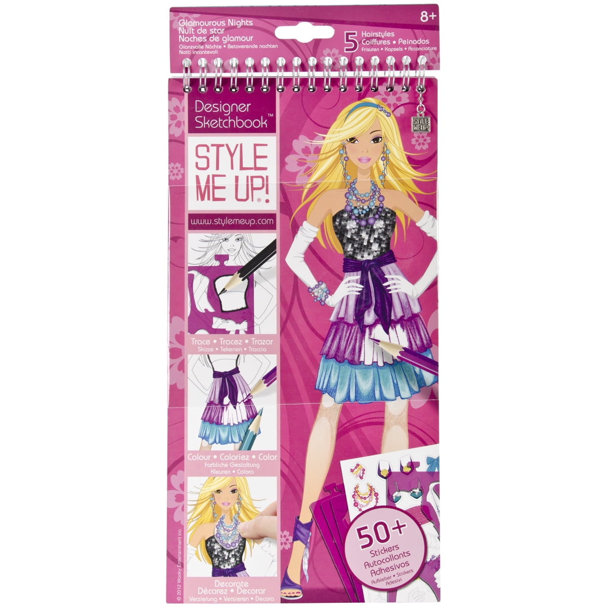 Style Me Up! Fashion Sketchbook Kit-Glamorous Nights, Pk 2, Style Me Up ...