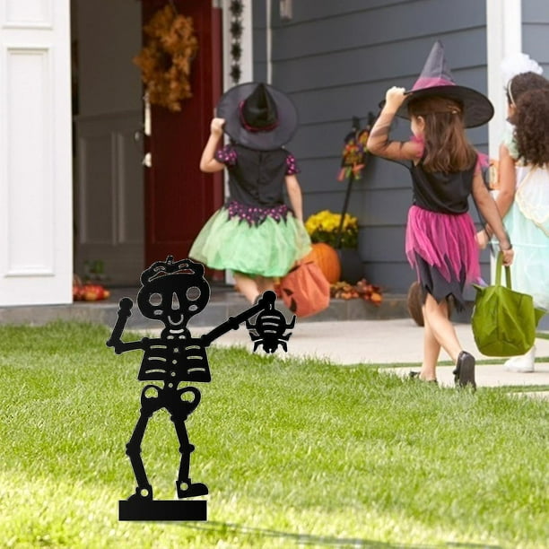 Dfdf Skeleton Ground Insertion Creative Acrylic Dancing Skeleton Guard ...