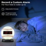 Sonic Alert - Glow Baseball Alarm Clock, Digital Display Alarm Clock ...