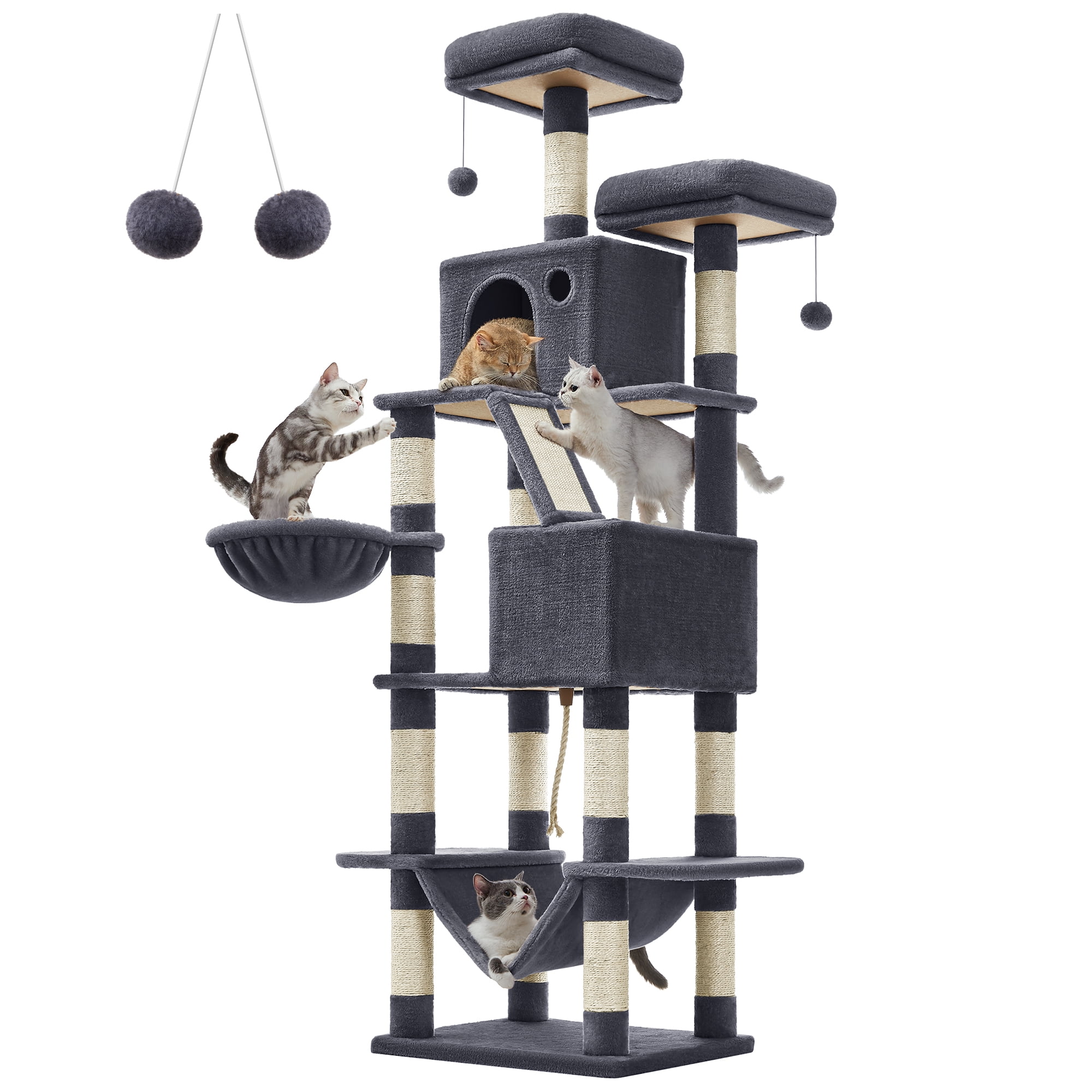 Click here for Feandrea Cat Tree  81.1-Inch Large Cat Tower With... prices