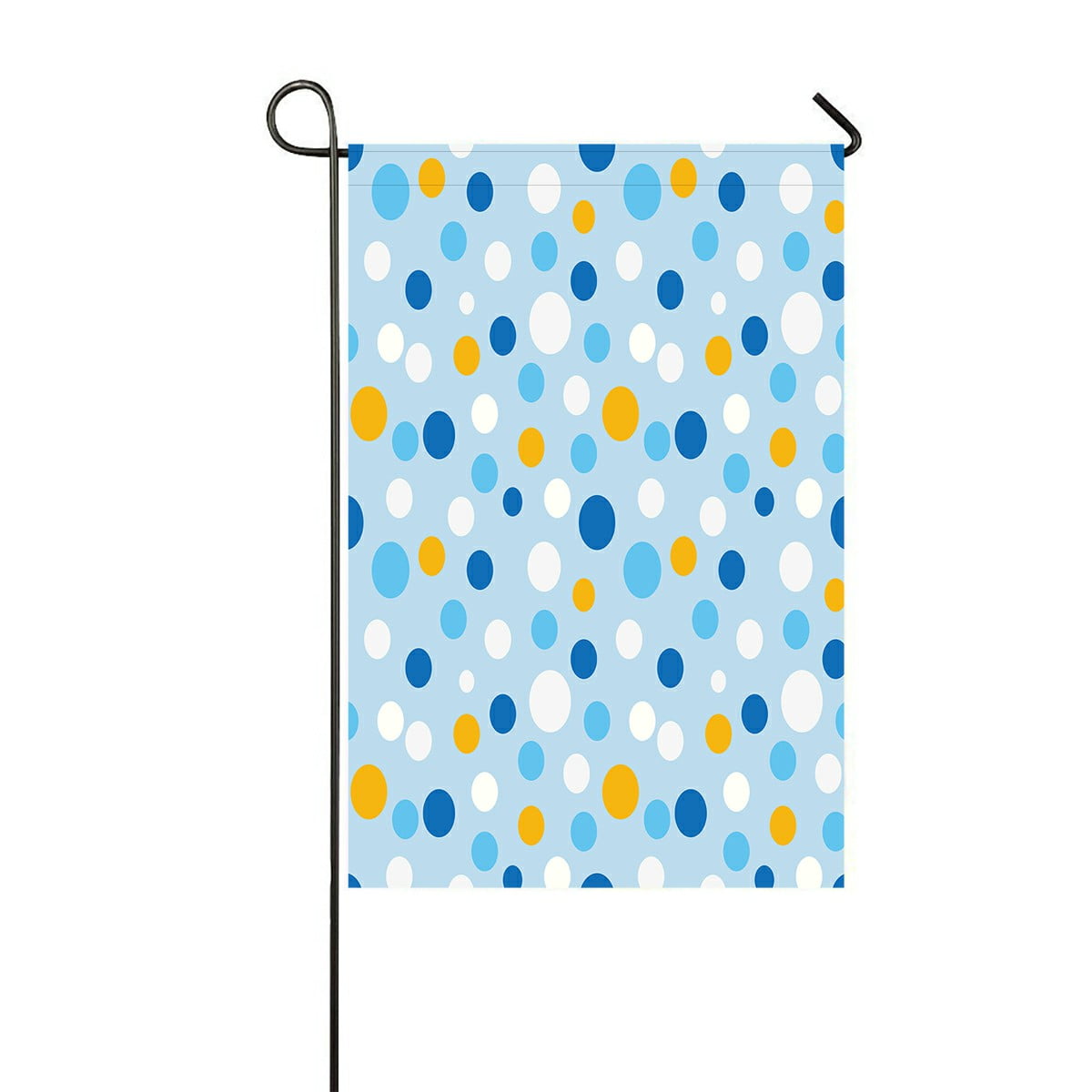 ECZJNT Small polka dots on a blue Garden Flag Outdoor Flag Home Party ...