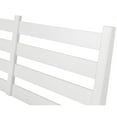 Camaflexi Mid Century Slat Bed Solid Wood Bed Frame with Headboard ...