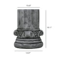 Cement Side Table, Modern Small Round Accent End Table for Patio Garden ...