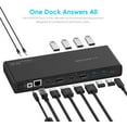 Lention 5K USB-C and USB-A Docking Station, Dual HDMI DisplayPort ...