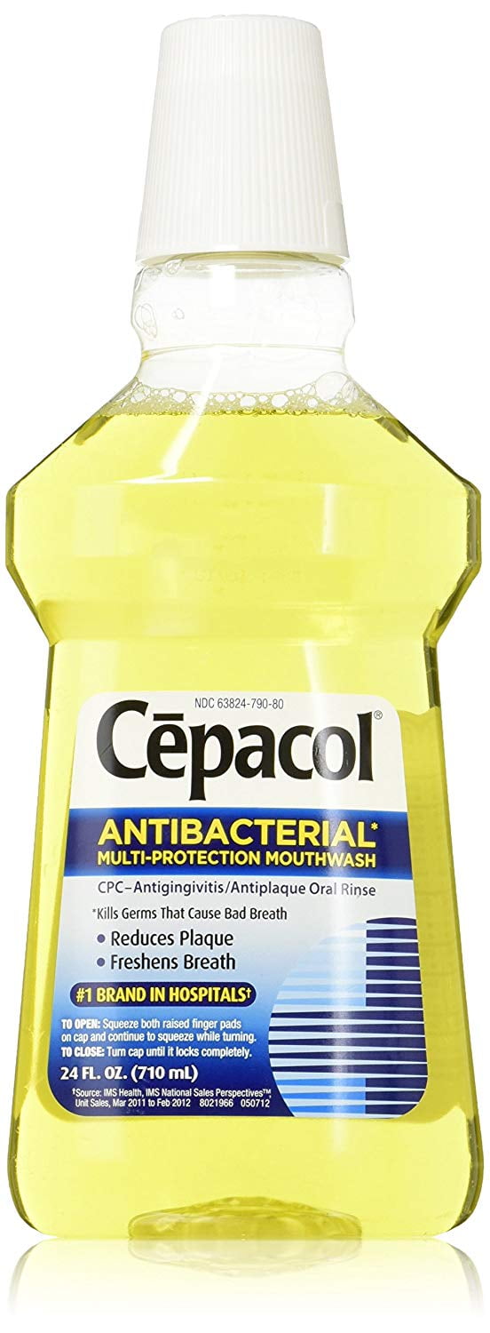 Cepacol Antibacterial Multi-Protection Mouthwash 24 oz (Pack of 4 ...