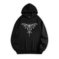 BCSIOAOI Hoodies for Women,Cotton Graphic Print Fleece Lined Pullover ...