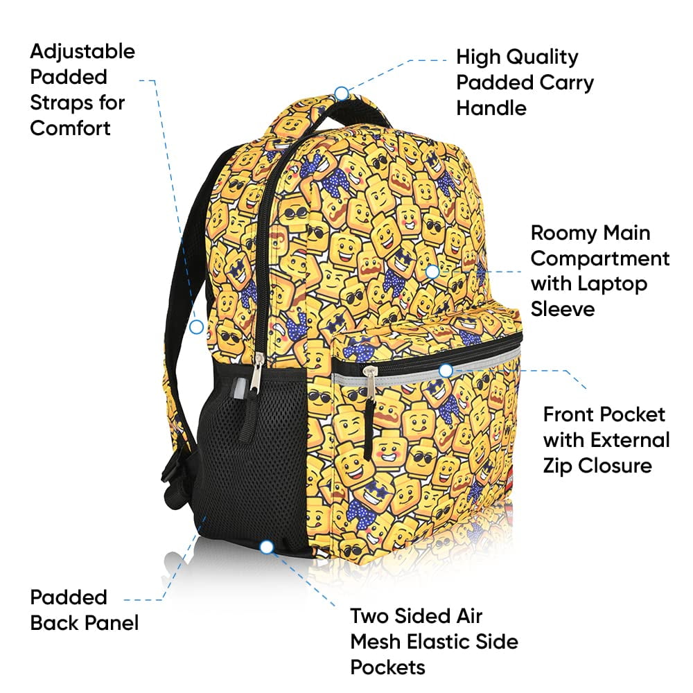 LEGO Minifigures Backpack | Jurrasic World, Ninjaro, Batman ...