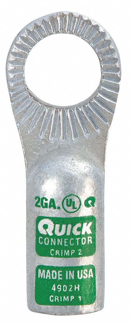 Fusion OneHole Lug Compression Connector,Copper 4902H - Walmart.com