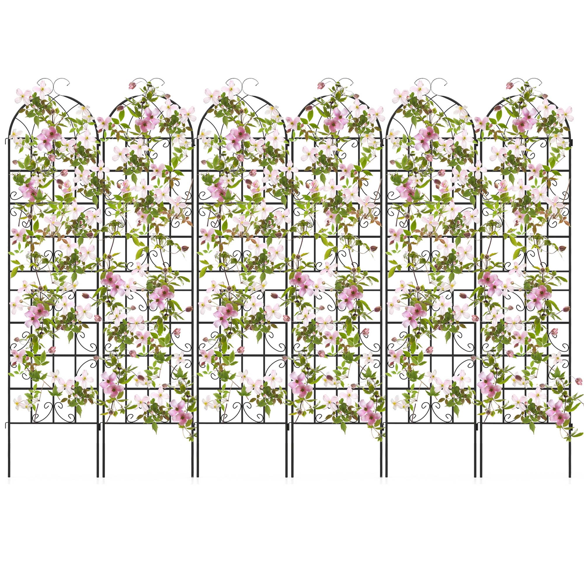 Click here for Costway 6 Pack 87 X 20 Metal Garden Trellis Decora... prices