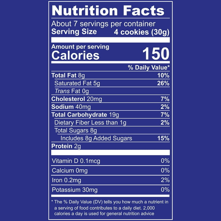 Danish Butter Cookies Nutrition