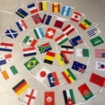2026 World Country Flag Bunting Banner, Double Sided Polyester Fabric ...