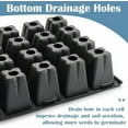 10 Pack 2.5 inch Square Pots 3.5 inch Deep 20 Cell Seedling Plug Trays ...
